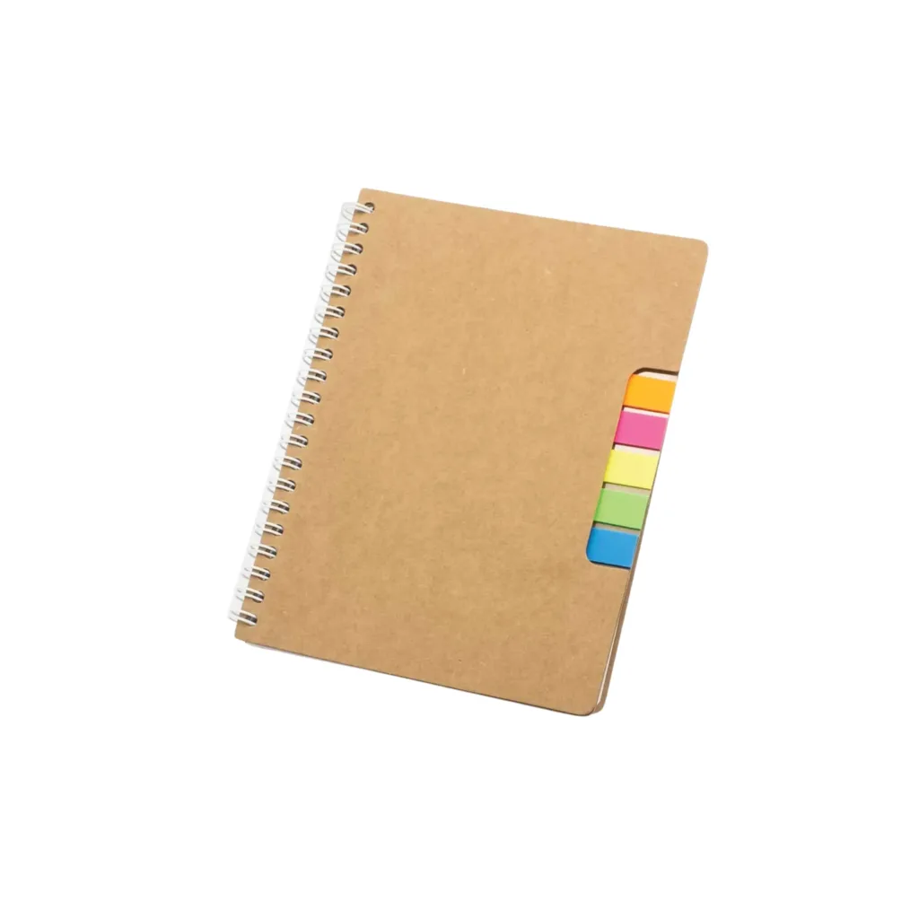 Spiral Notebook with Sticky Note and Pen in Saudi Arabia